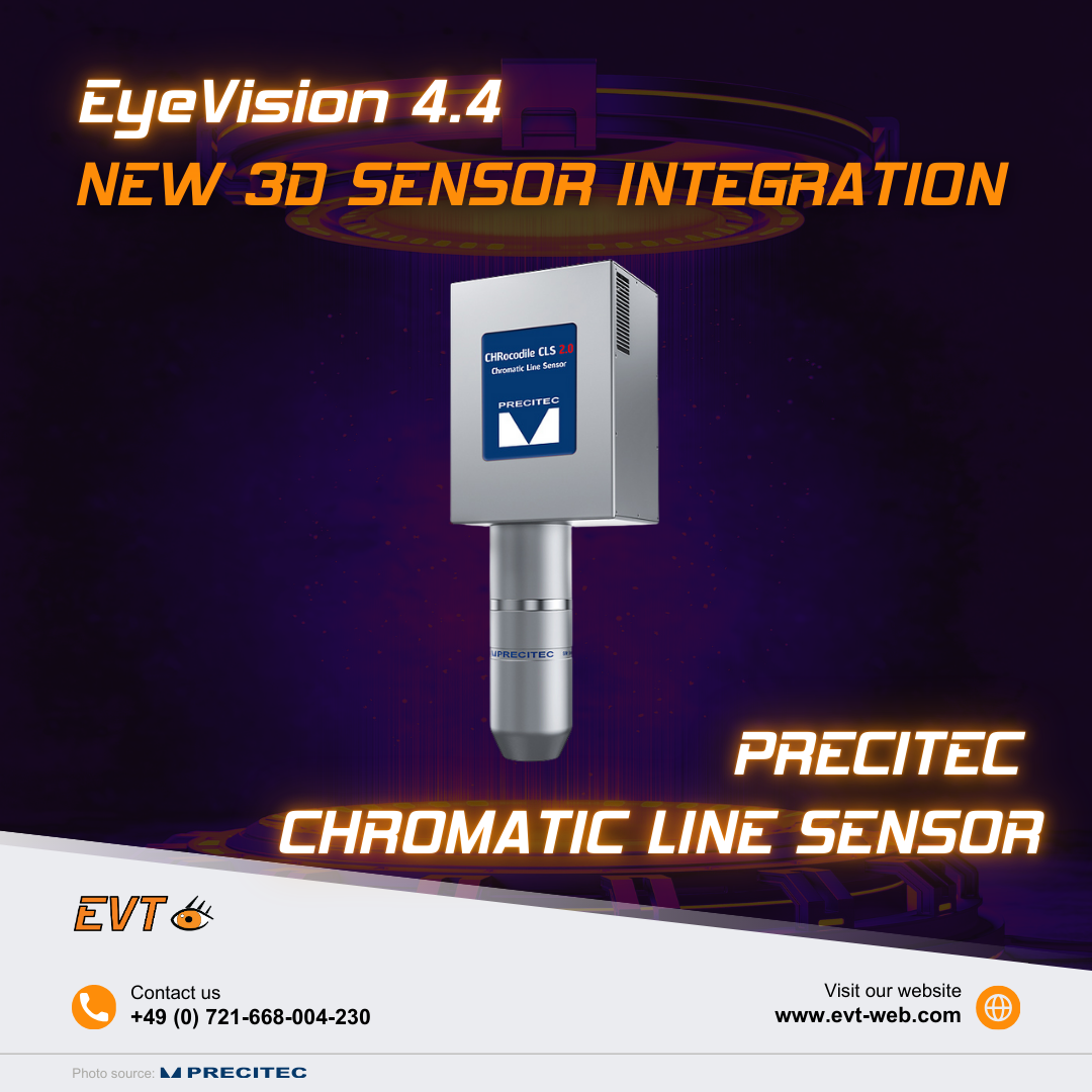 New integration of the Precitec CHRocodile CLS 2 sensor! - EyeVisionTechnology